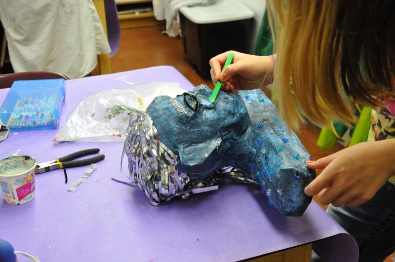 Elgin Public Schools - 2013 8th Grade Paper Mache Decorating