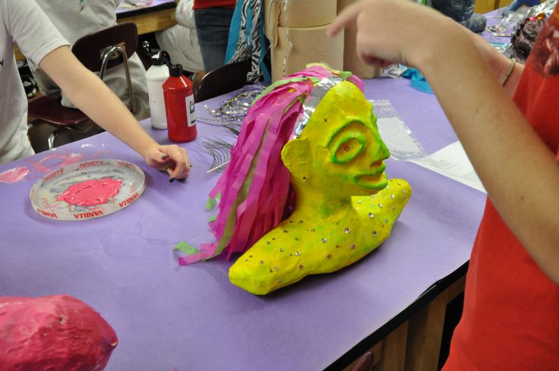 Elgin Public Schools - 2013 8th Grade Paper Mache Decorating